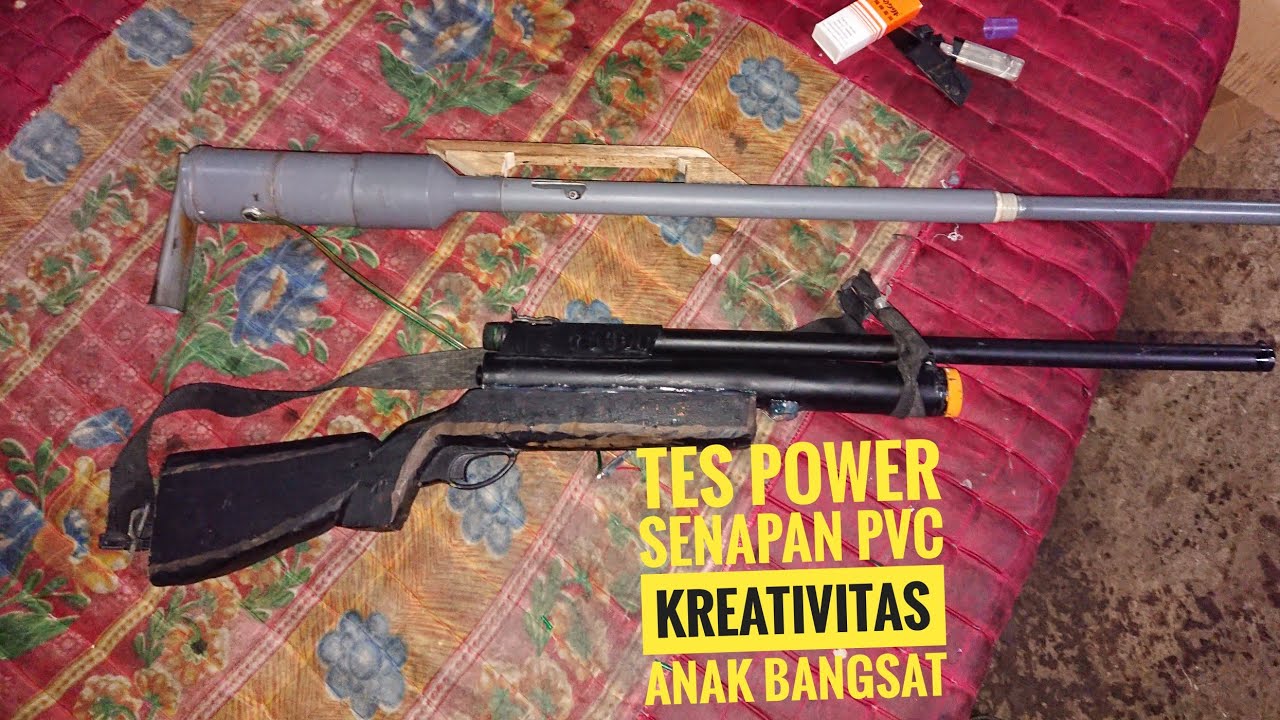 Tes power senapan pvc model AFC. Papan tembus - YouTube