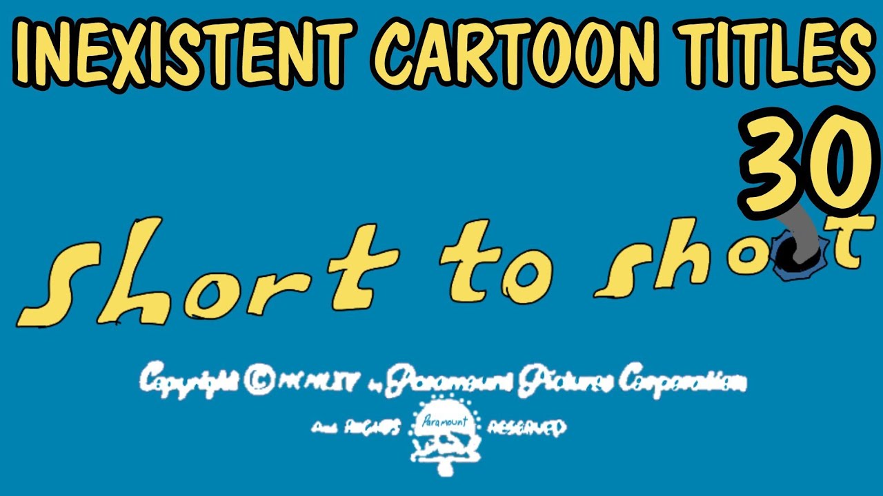 Inexistent Cartoon Titles 30 "Short to Shoot" (1965) - YouTube