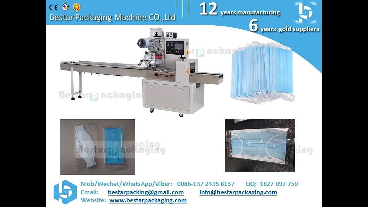 Fully Automatic Disposable Nonwoven Face Mask horizontal packing ...