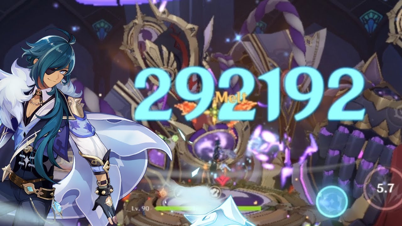 Kaeya 292k Element Skill Damage - Genshin Impact - YouTube