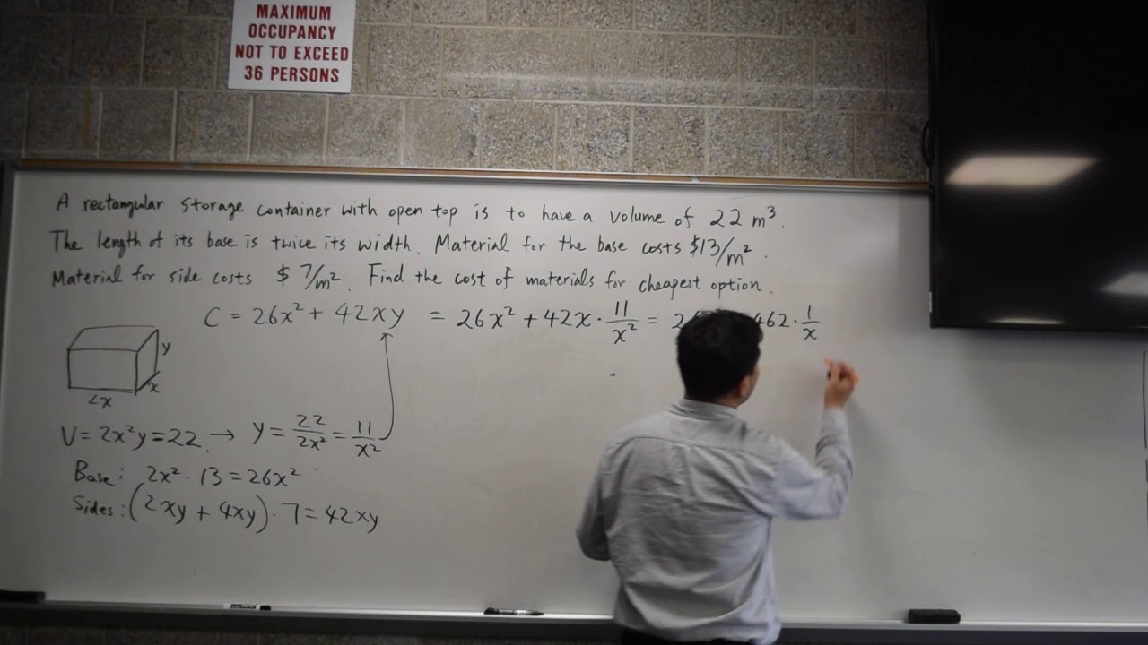 Optimization Rectangular storage container - YouTube