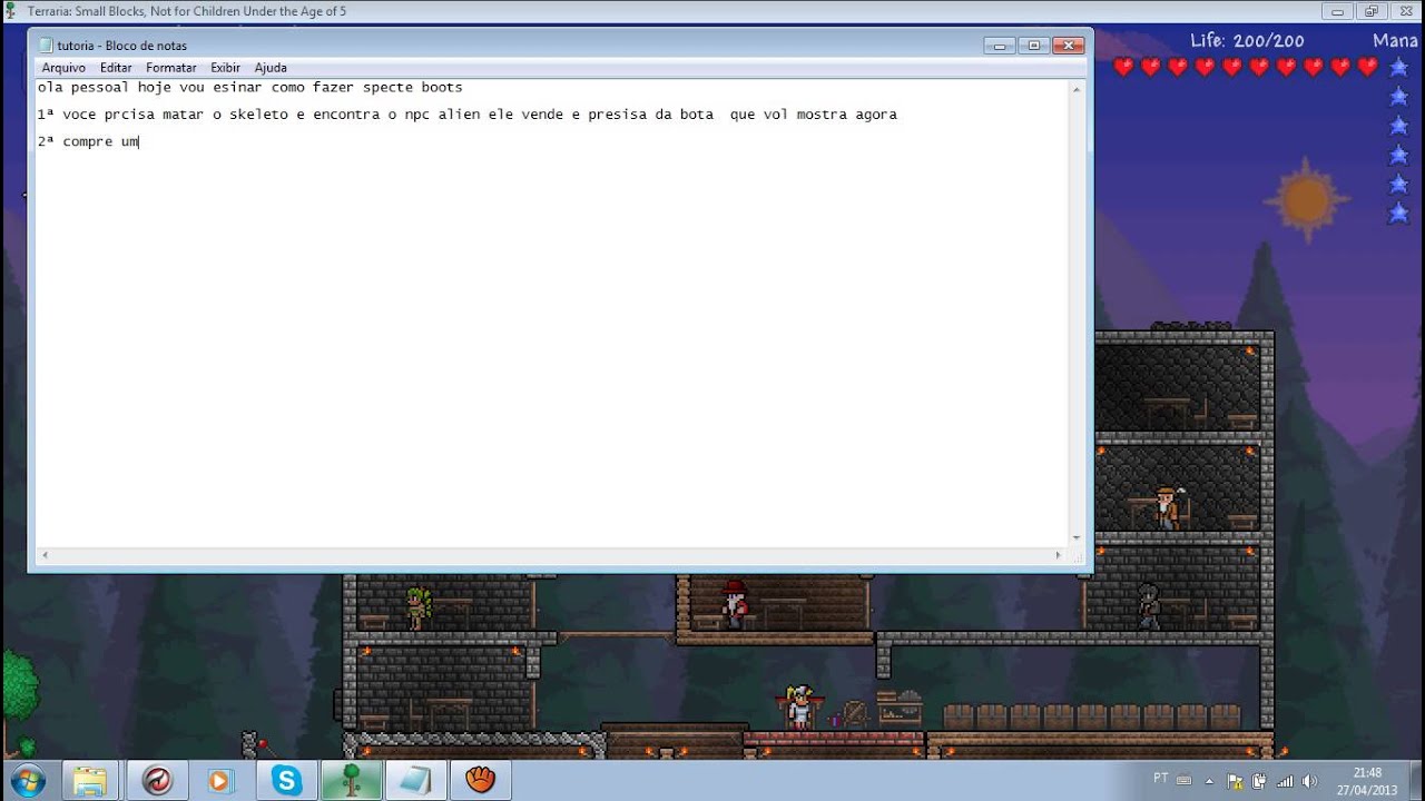 terraria como fazer spectre boots - YouTube