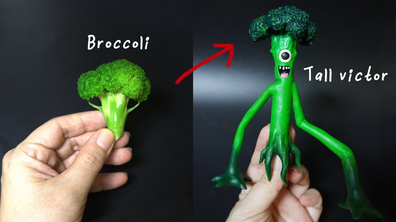 Making tall victor from garten of banban with clay/반반의 유치원 톨빅터 만들기 ...
