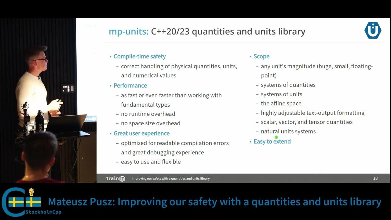 Mateusz Pusz: Improving our safety with a quantities and units library - YouTube