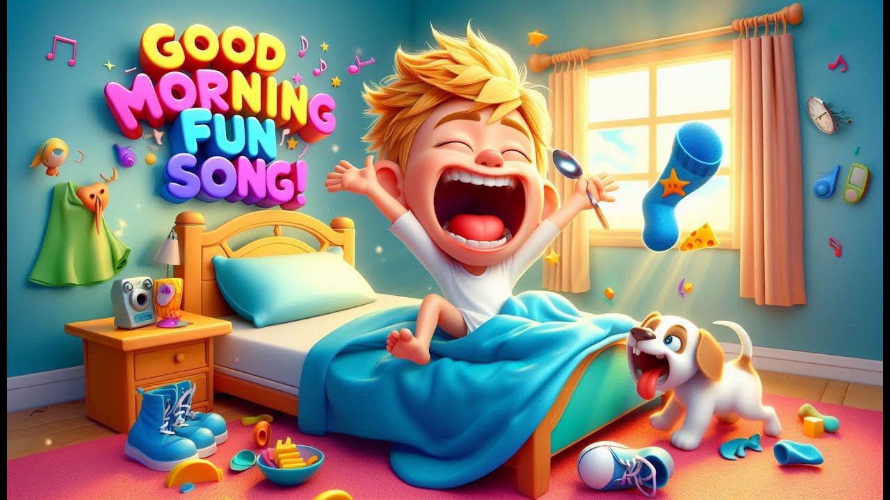 Good Morning Fun Song! ☀️😂 Wake Up & Laugh | Best Kids' Song for a ...