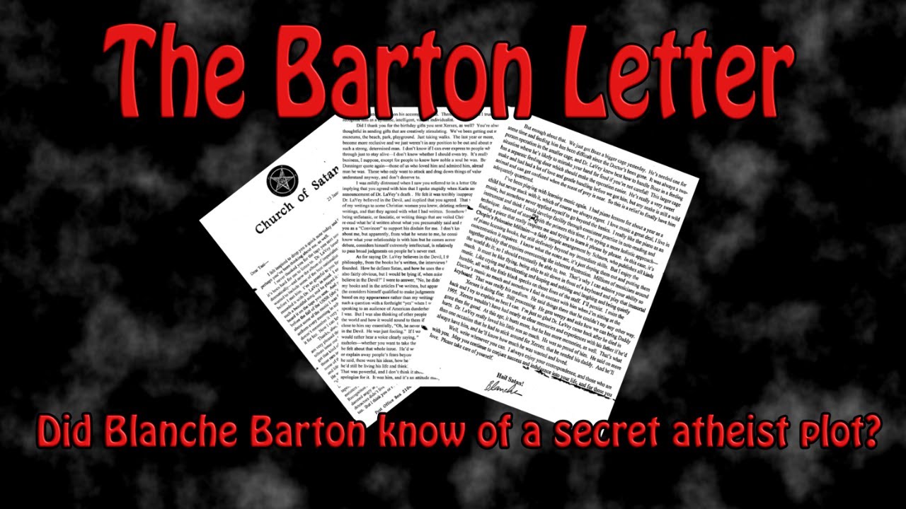 The Barton Letter: Destroying the CoS Atheist narrative - YouTube