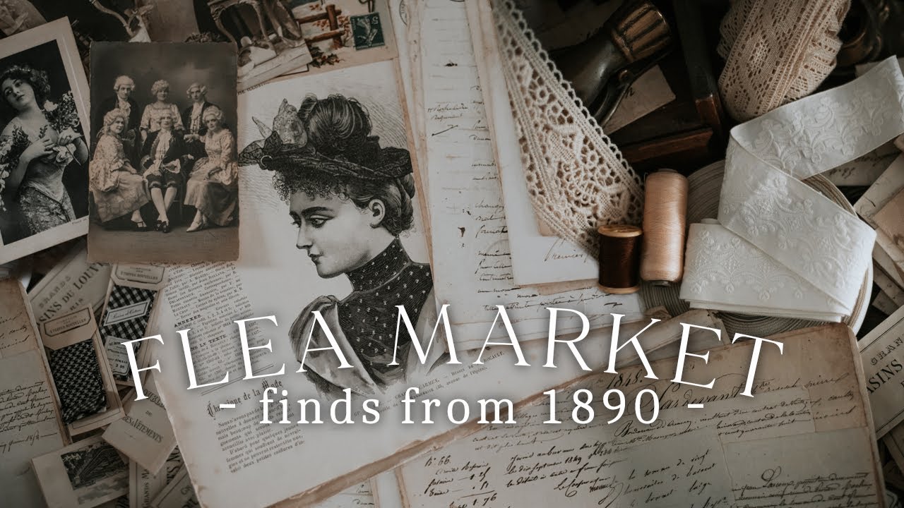 Let's go to the Flea Market || Victorian magazines, letters from 1848 ...