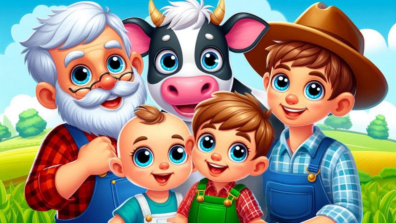 Classic Nursery Rhyme : Farmer in the Dell 3d Animated Nursery Rhymes ...