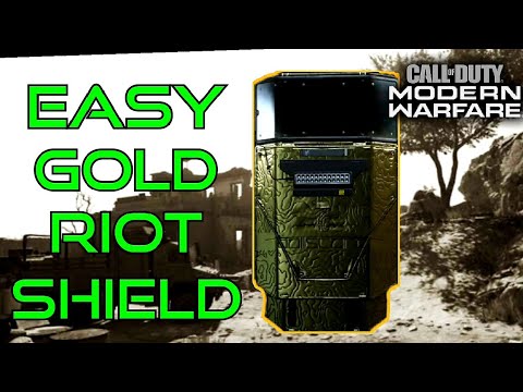 How to get EASY GOLD CAMO RIOT SHIELD in Call of Duty Modern Warfare ...