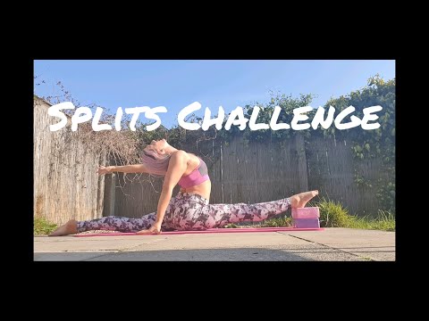 Splits Challenge Day 1 - TUTORIAL - How to get your front Split - Beginners Flexibility in Lockdown