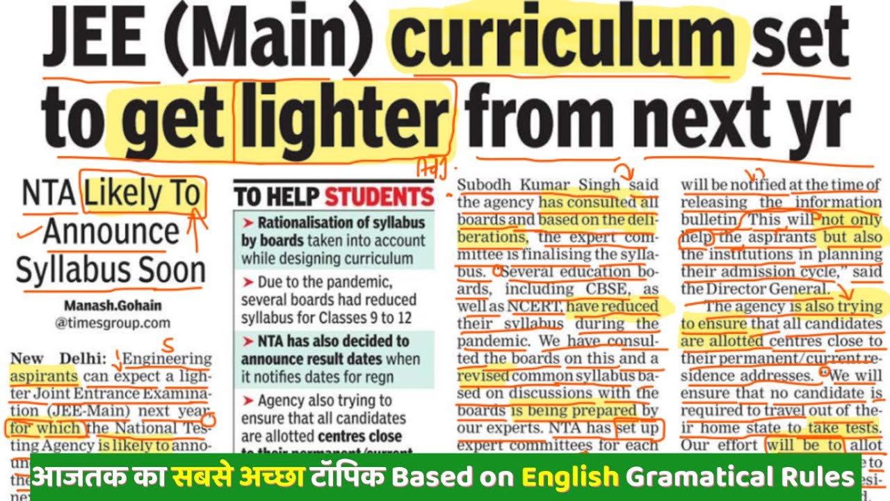 English newspaper Reading - Learn English Grammar + Vocabulary - How to ...