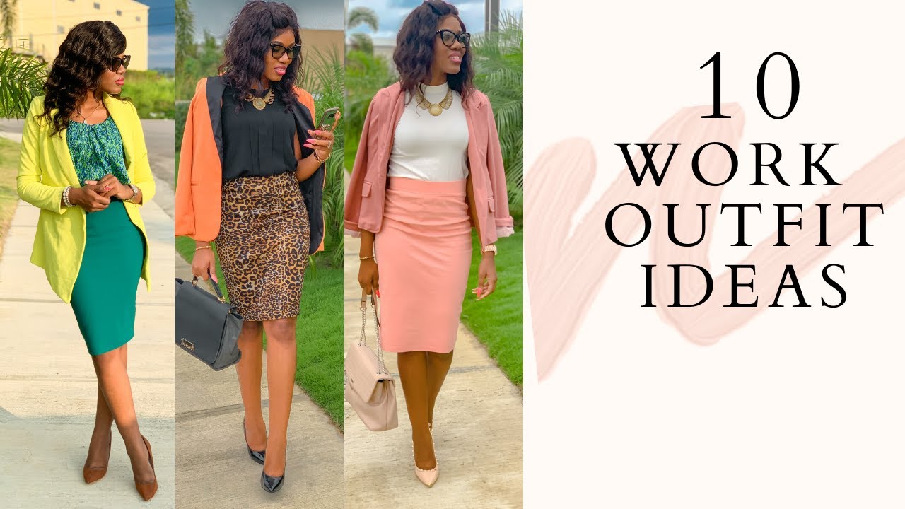 10 WORK OUTFIT IDEA LOOKBOOK | HOW TO LOOK STYLISH FOR WORK | PASSH FOR ...