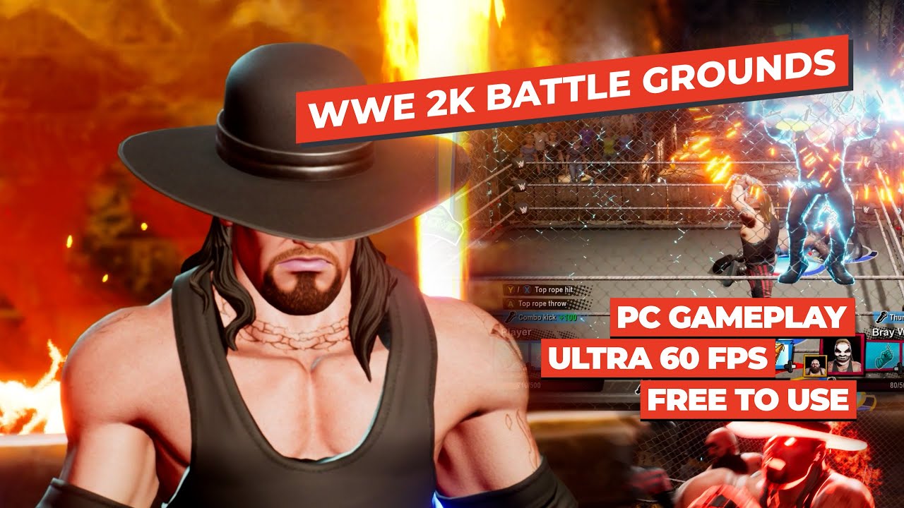 WWE 2k Battlegrounds Gameplay Pc | Ultra | Free To Use | No Commentary ...