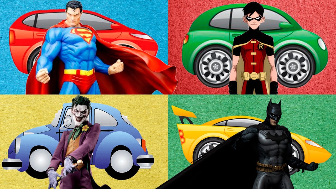 Superheroes car game Batman Joker Robin DC Heroes Story of DC Heroes ...