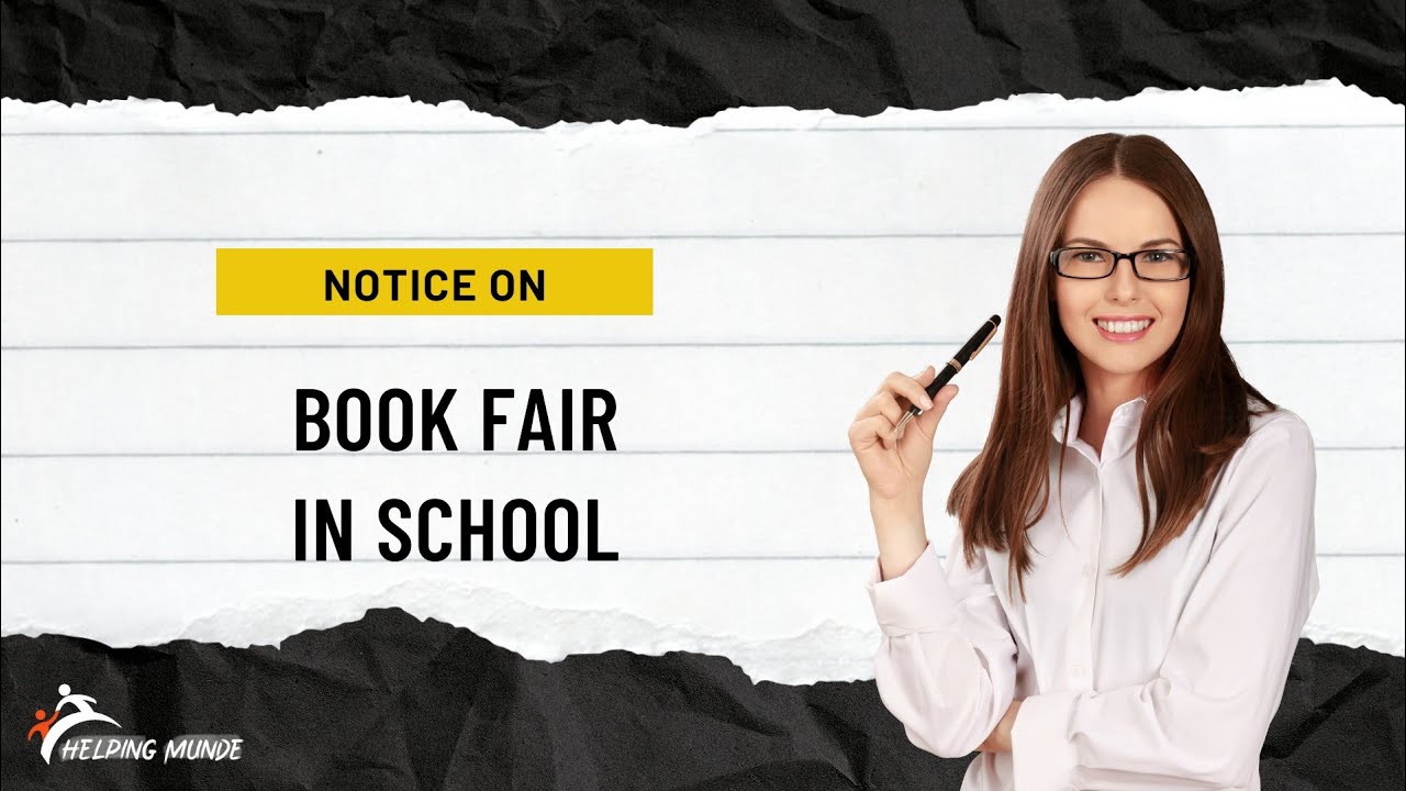 Book Fair Notice In English | How To Write a Notice On Book Fair - YouTube