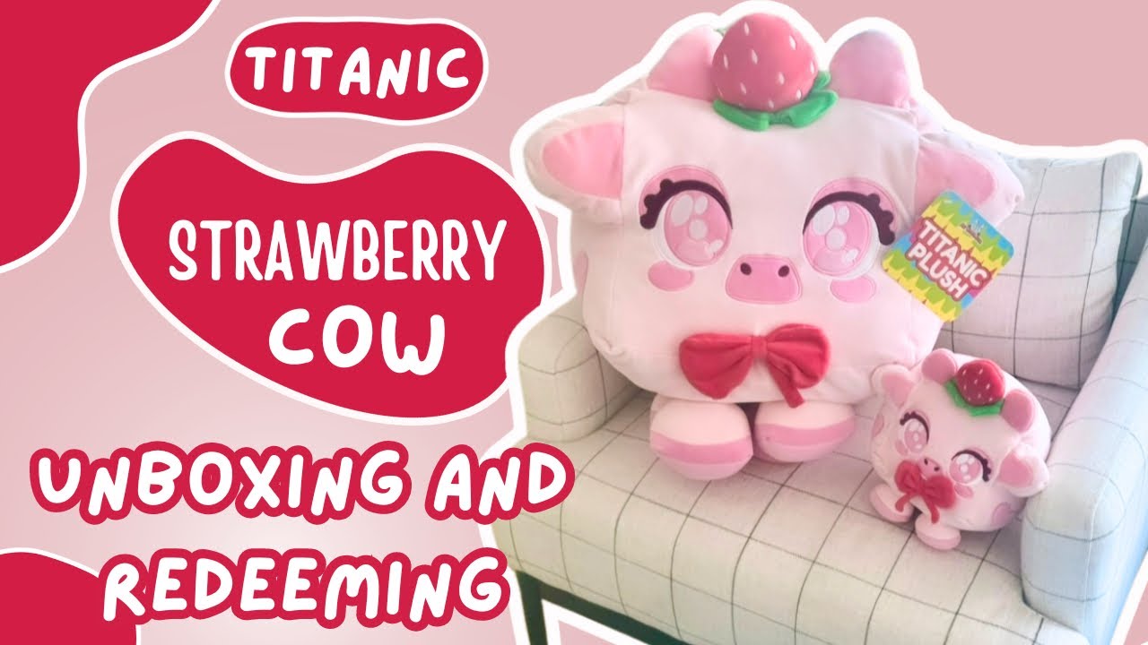 TITANIC Cuteness: PS99 Strawberry Cow UNBOXING and CODE REDEEMING - YouTube