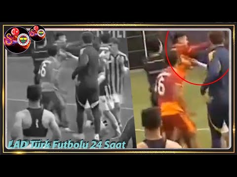 Fenerbahçe Galatasaray U19 derbisinde yumruk yumruğa kavga!