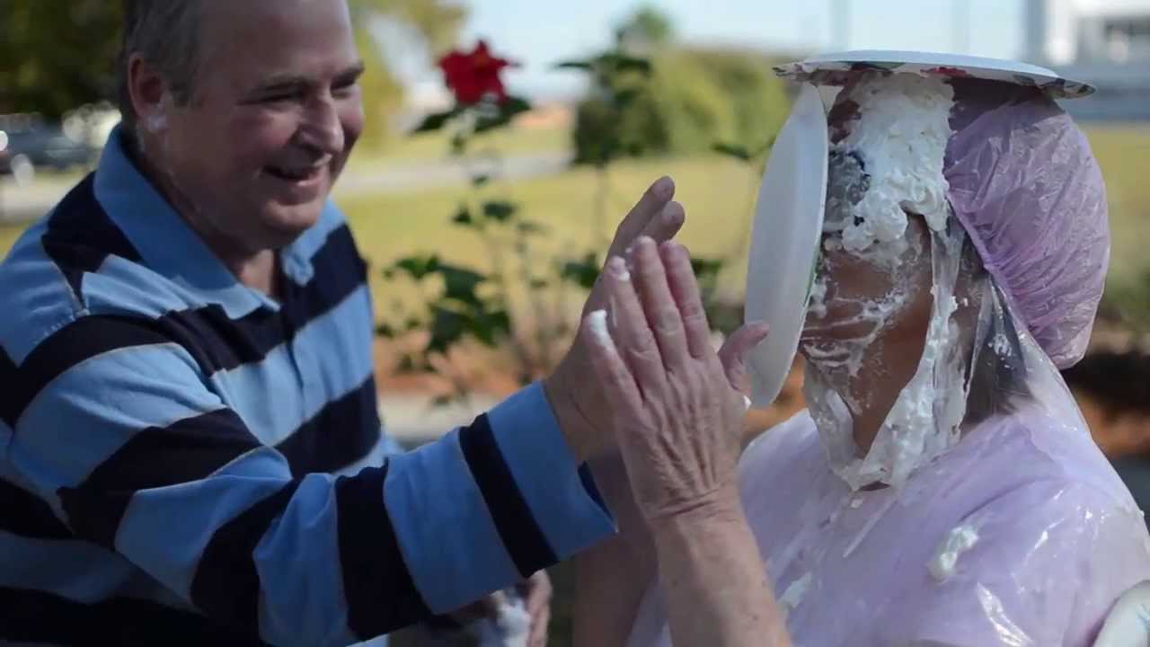 Vacation Myrtle Beach Pie Throw Fundraiser for Breast Cancer - YouTube