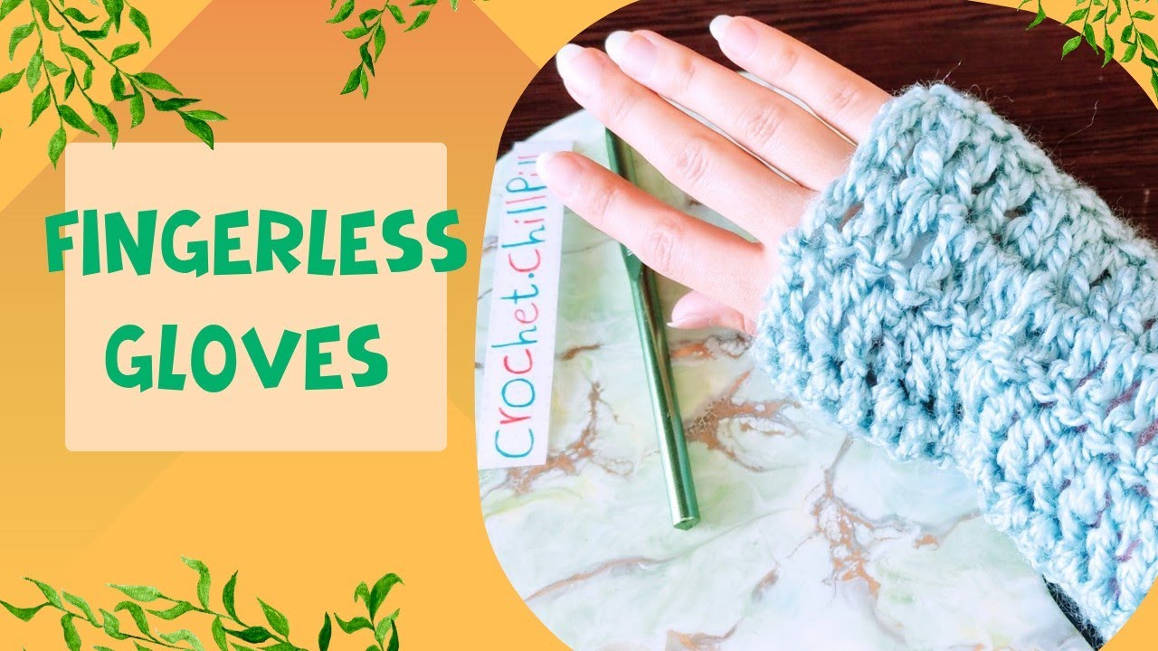 How to crochet Fingerless Gloves easy tutorial 🧤 - YouTube