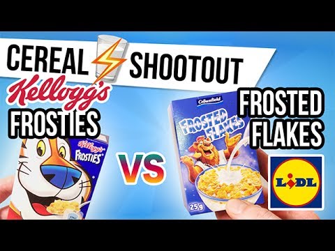 KELLOGG'S VS LIDL CEREAL SHOOTOUT 🔫 FROSTIES vs FROSTED FLAKES - YouTube