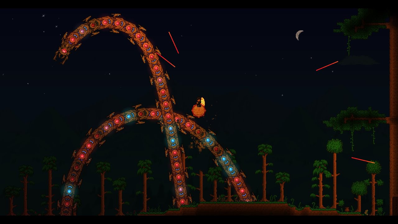 Destroyer Laser Telegraph Test (Terraria) - YouTube