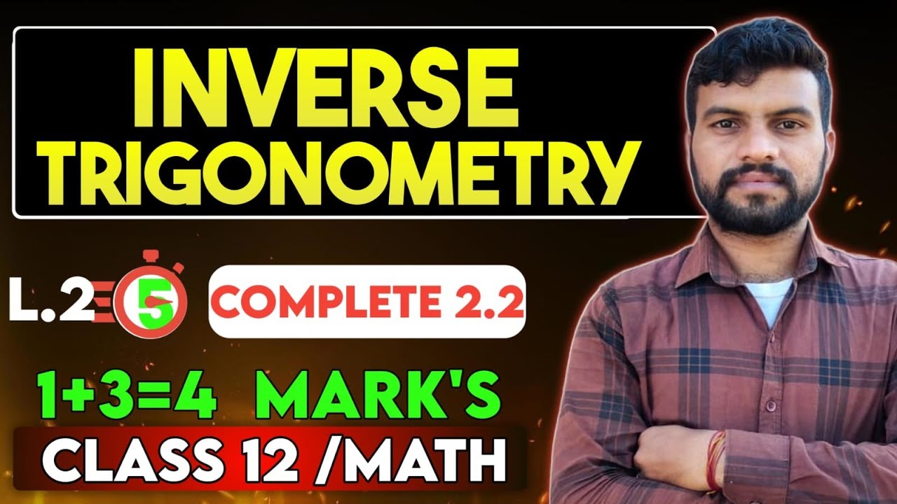 Class12th Inverse Trigonometry Function Full Chapter Class12th Maths 9125