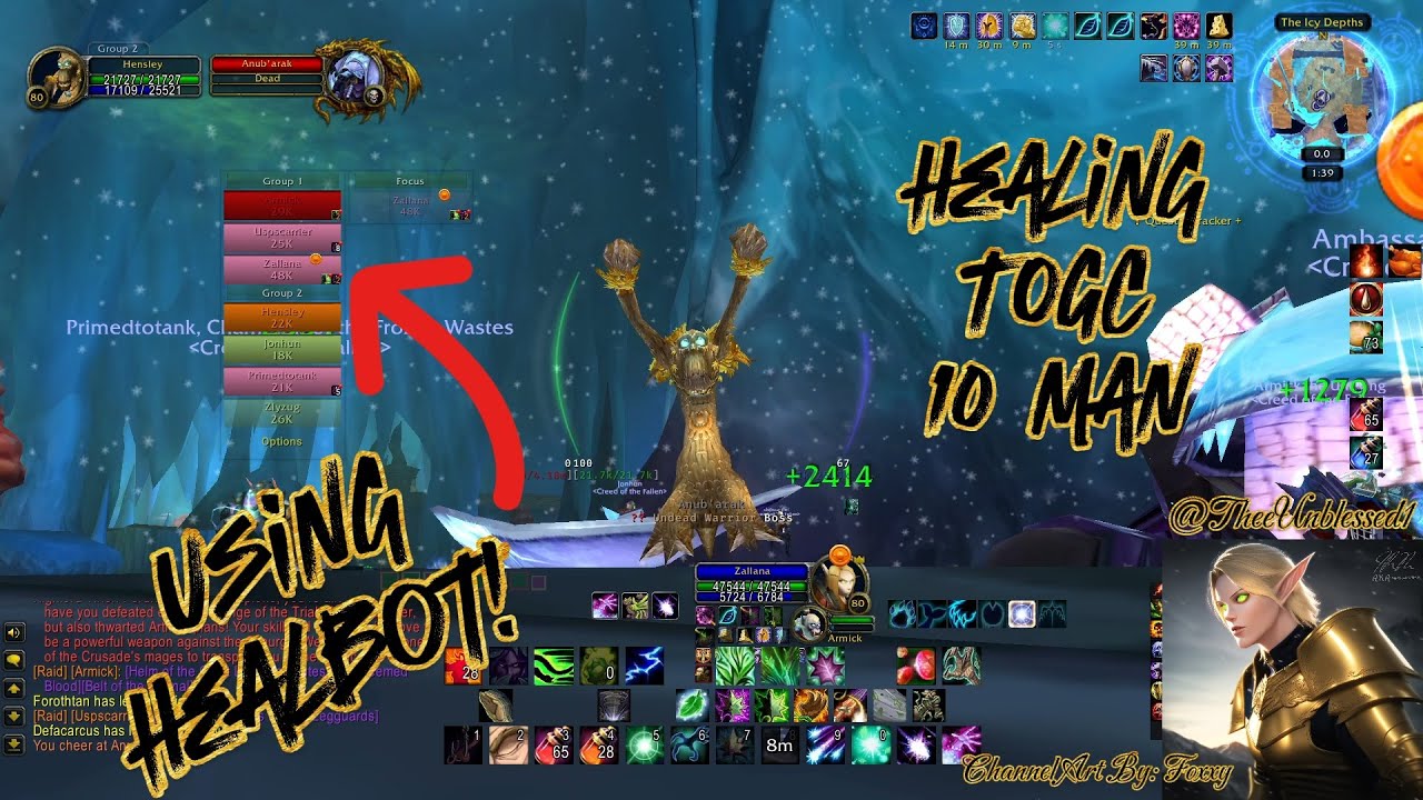 WOTLK CLASSIC ERA: TOGC 10 Man NORMAL, Resto Druid POV, Using Healbot ...