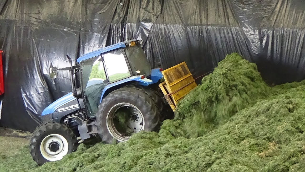 Fell Silage - On the Pit with New Holland TS115 & Ford - Silage 2018 ...