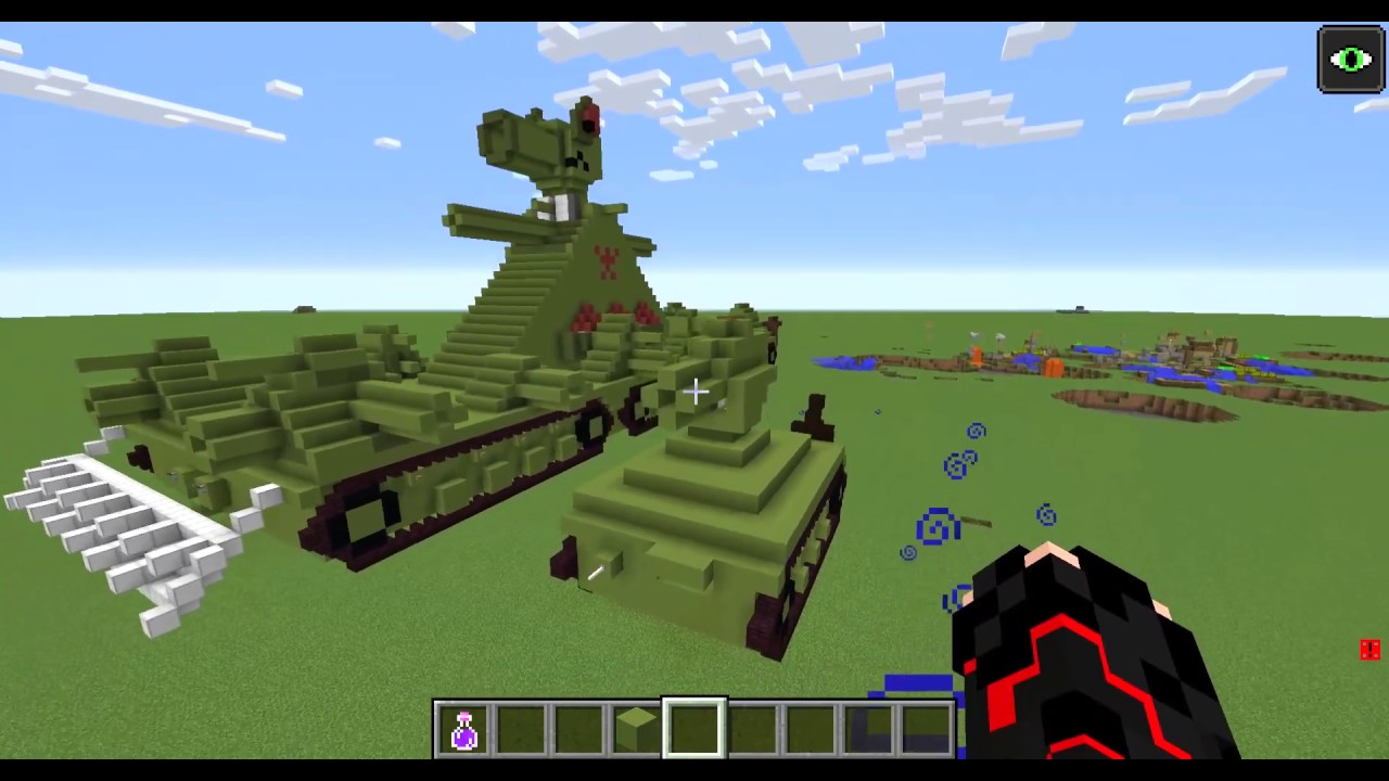 мой КВ-44 и КВ-2 в майнкрафте - YouTube