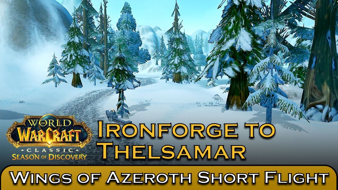 Ironforge to Thelsamar | Wings of Azeroth Short Flight WoW SoD Relaxing ...