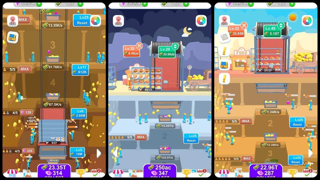 Food & Mine Game Gameplay Video - YouTube