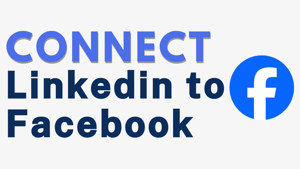How to Link a LinkedIn Account to Facebook Page 2024 - YouTube