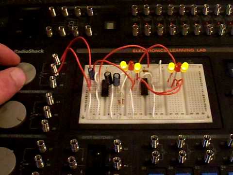 Police style LED flasher circuit (LED pulsating flasher circuit) - YouTube