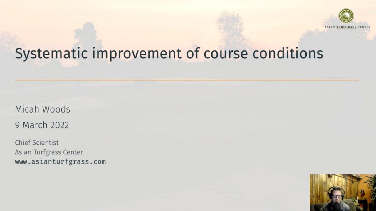 Systematic improvement of course conditions: 10 things to measure and ...