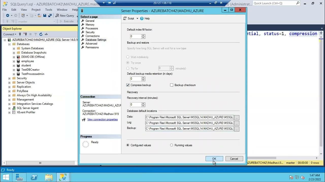 Sql DBA Batch 42 Class 58 Backups - YouTube