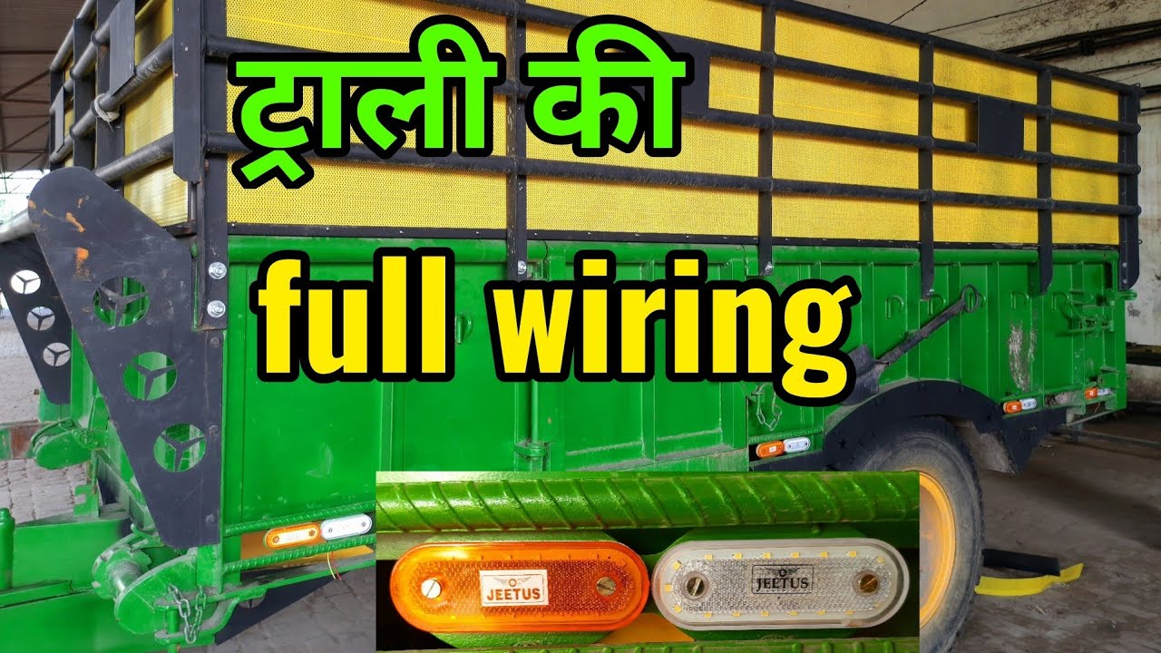 How to Wiring Indicator, Parking and Brake Light in Tractor Trolley ...