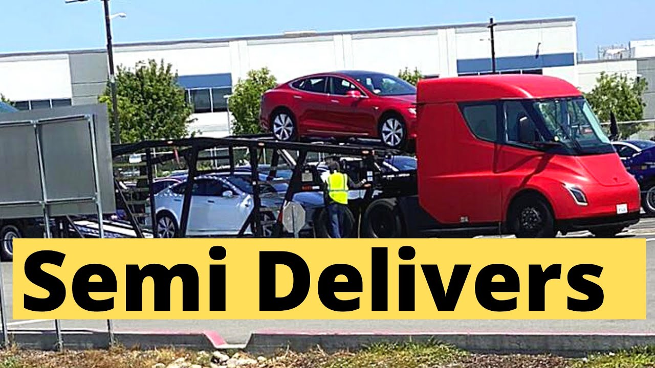 Tesla Semi Joins Delivery Team To Bring Vehicles, Shows Functionality ...