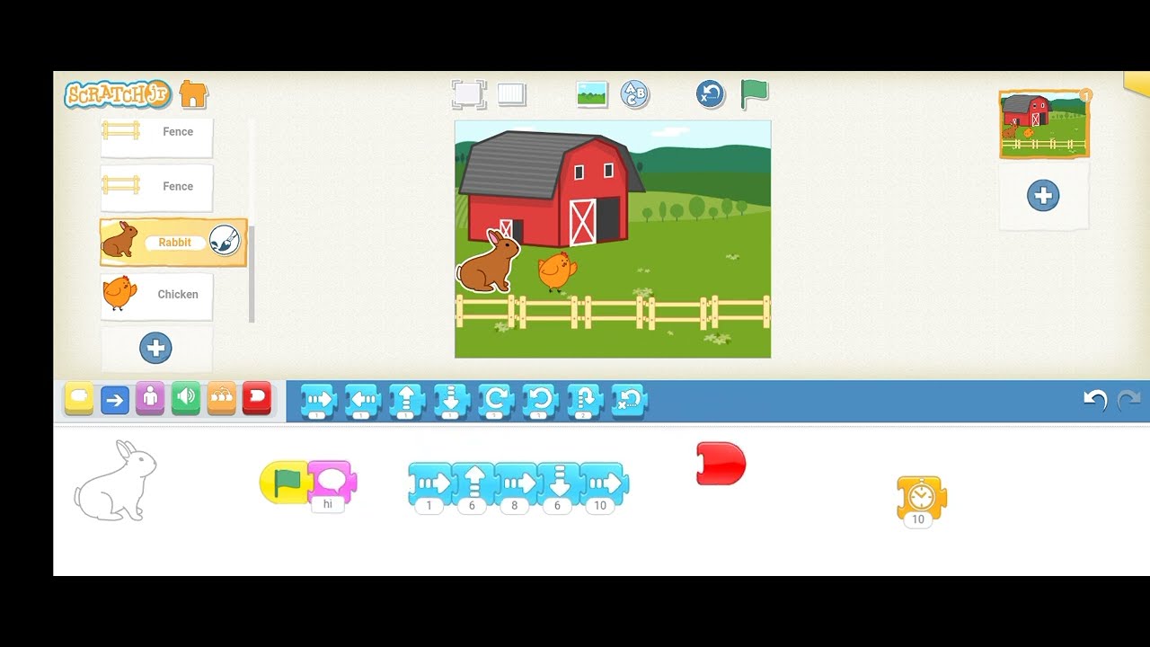 Farmer farm | Scratch Programming | Kids - YouTube