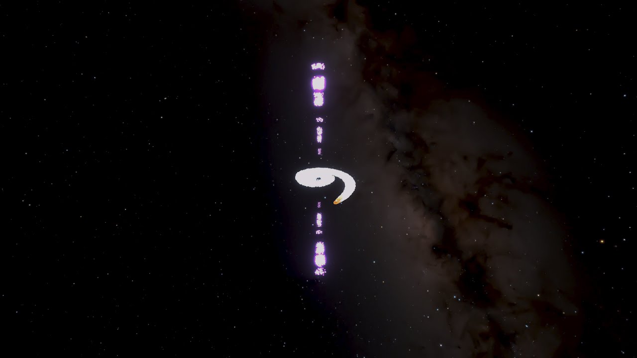 Spacesim - Star approaches a Black Hole | Pulsar (2160p60) - YouTube