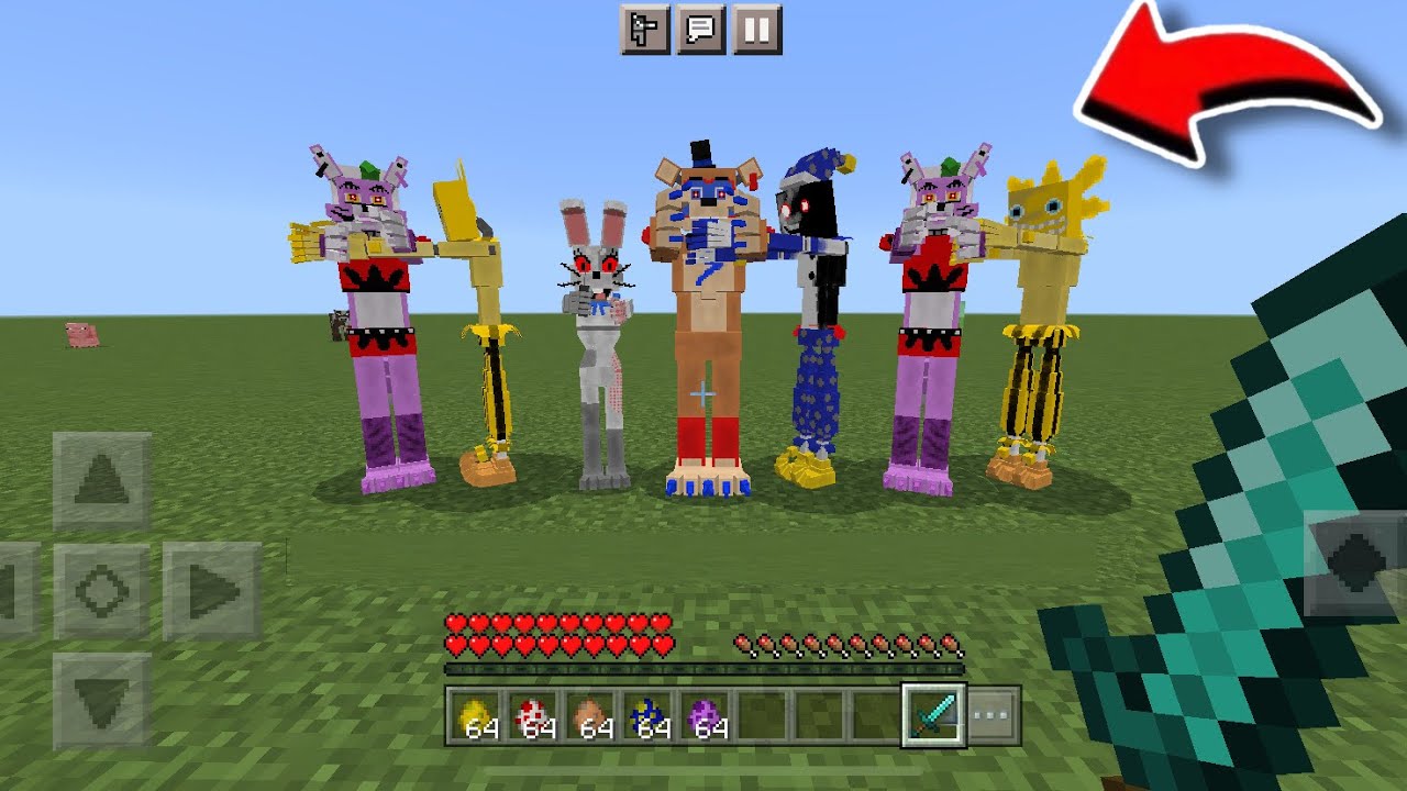 Five Nights at Freddy's Security Breach MOD in Minecraft PE | FNAF SB ...