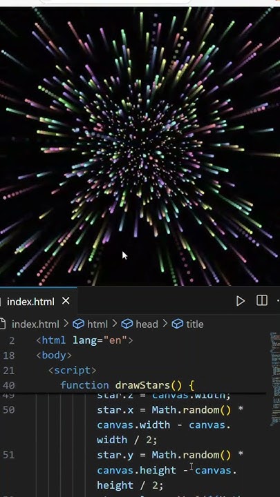 3D Starfield using HTML, CSS and JS #shorts - YouTube