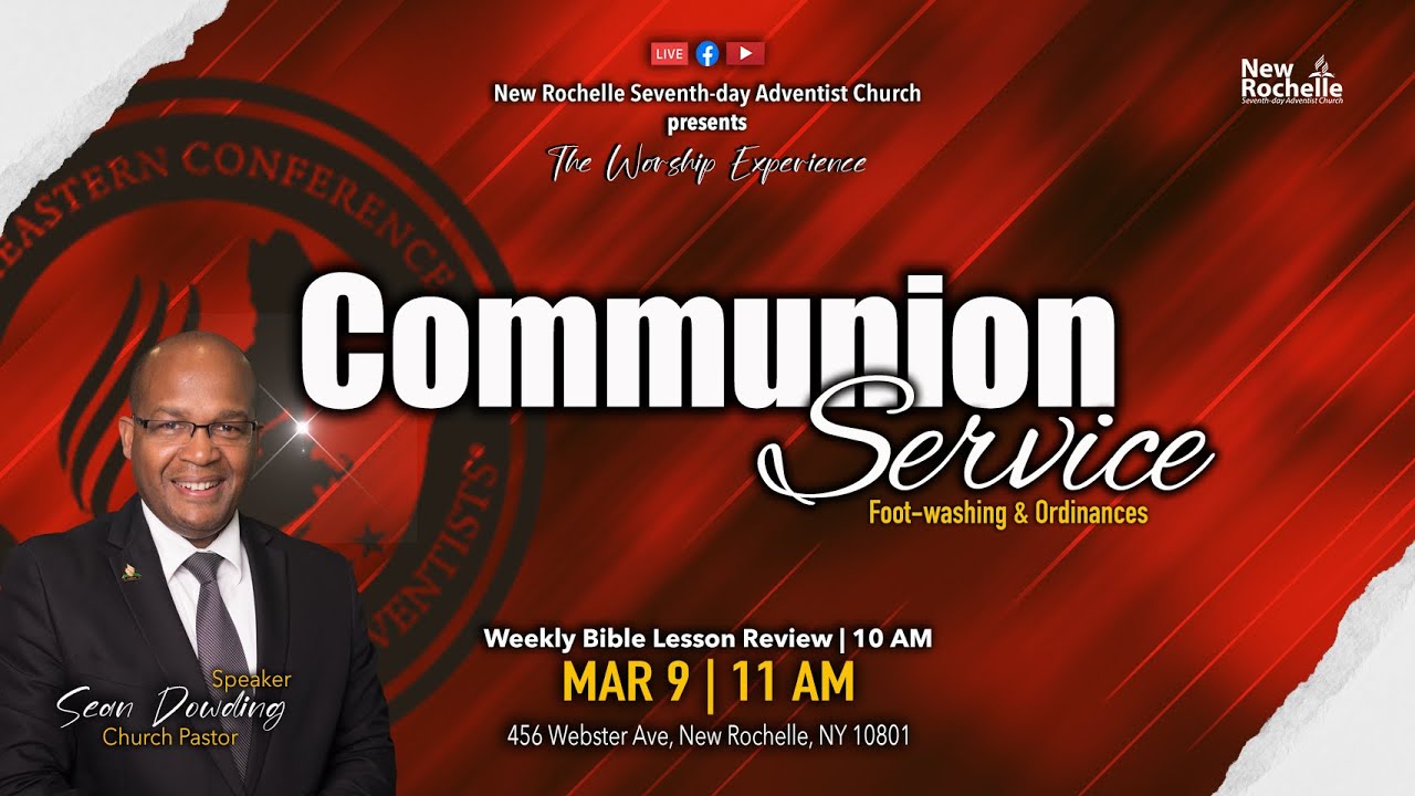 Foot-washing & Communion Service - Bible Lesson & Worship Experience, 3 ...