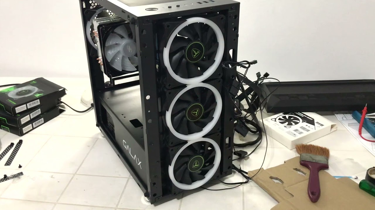 mATX PC Build - Xeon E31270 - GTX 960 2GB - GALAX NEBULOSA - YouTube