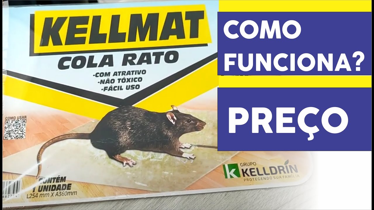 Cola rato, ratoeira adesiva - YouTube