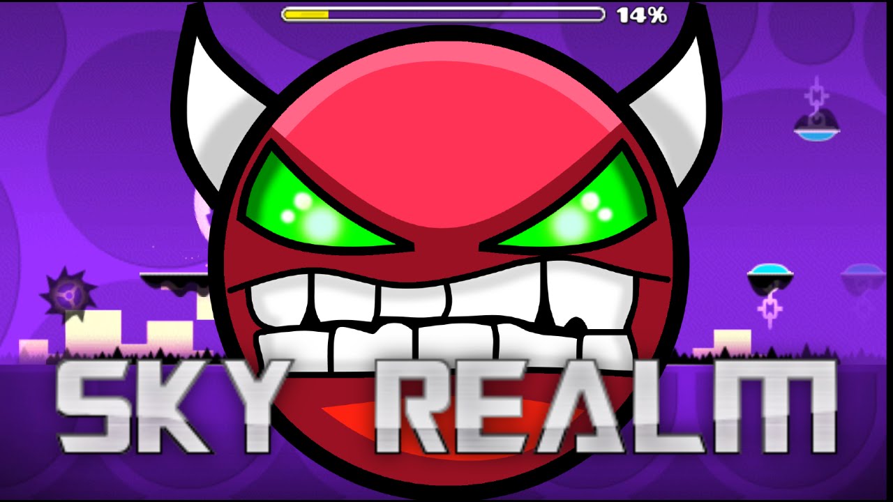 geometry dash demon "sky realm" by therealdarnoc - YouTube
