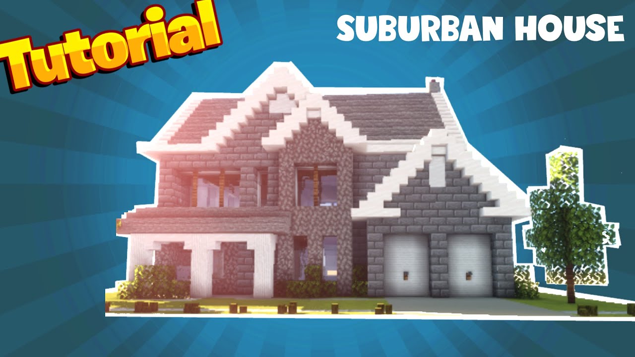 Minecraft: Large Suburban House - How to Build #3 - YouTube