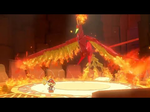 Paper Mario: The Origami King EP 28 Fire Vellumental - YouTube