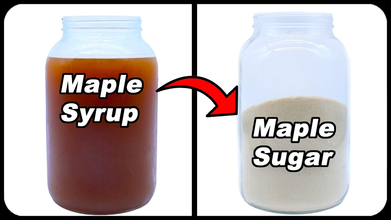 Making Pure Maple Sugar from Homemade Maple Syrup - West Coast Big Leaf ...