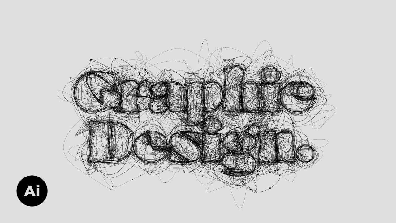 Scribble Text Effect | Adobe Illustrator - YouTube
