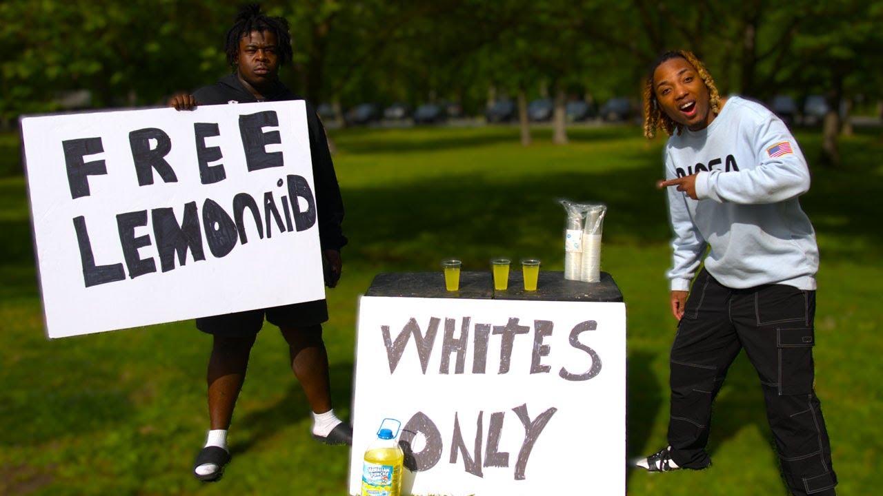 Chibu And Uchiha Robbie's "Whites Only" Lemonade Stand - YouTube